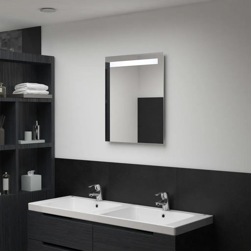 Koupelnové nástěnné zrcadlo s LED osvětlením | 50x60 cm