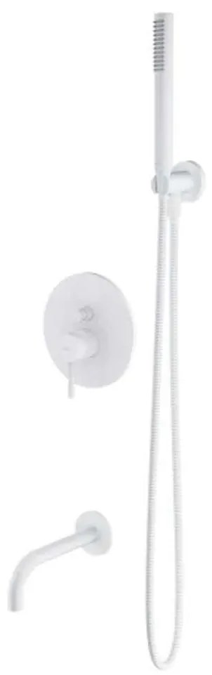 OMNIRES Y - Vanová baterie pod omítku, 3-otvorová instalace, s tělesem, s příslušenstvím, matná bílá SYSYW01WM