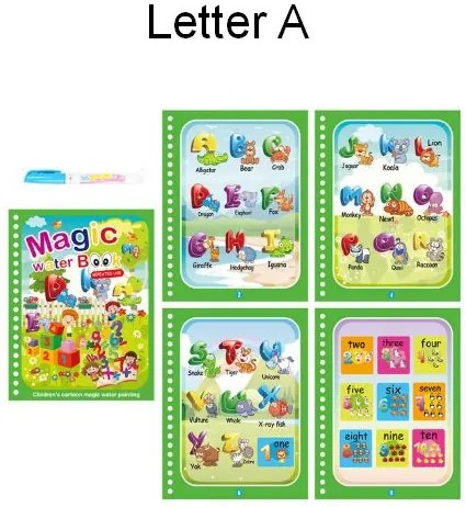 Montessori Magic Book vybarvovací knížka vodou Varianta: Letter A