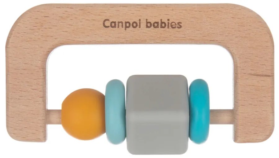 Canpol babies Dřevěno-silikonové kousátko