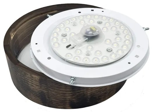 Brilagi - LED Stropní svítidlo CARVALHO SMOKEY LED/20W/230V dub pr. 27,5 cm
