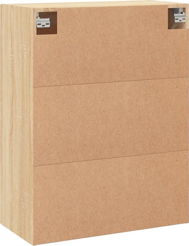 vidaXL Nástěnná skříňka 69,5 x 34 x 90 cm kompozitní dřevo [830359] Barva: bílá s vysokým leskem