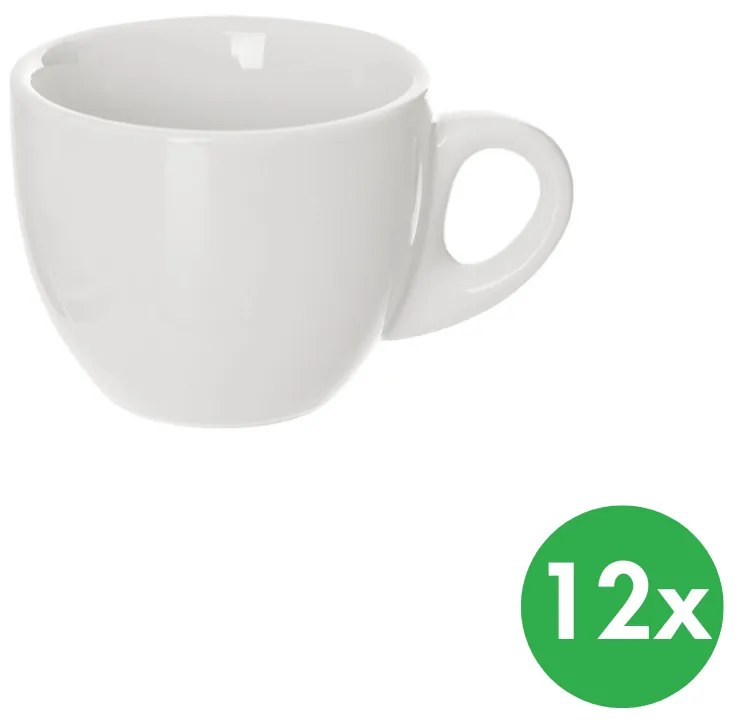 Hrnek MONA Espresso 0,1 l, porcelán, 12 ks