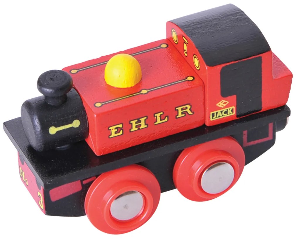 Bigjigs Rail Dřevěná replika lokomotivy EHLR Jack