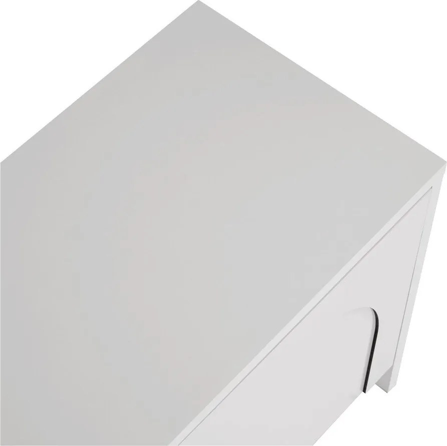 Bílý TV stolek 180x45x32 cm Aurelia – Kalune Design