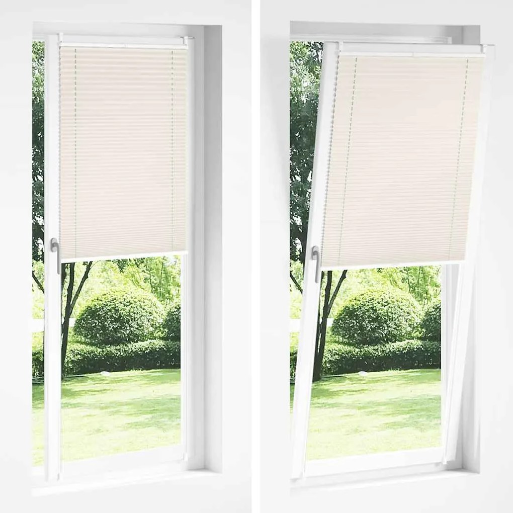 Plisovaná roleta 70 x 200 cm krémová 240632