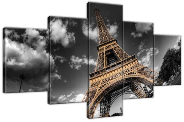 Tištěný obraz Výhled zdola na Eiffelovu věž 125x70cm S-263A_5L(P)
