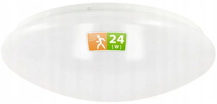 ECOLIGHT LED plafond pro povrchovou montáž se senzorem pohybu - 24W