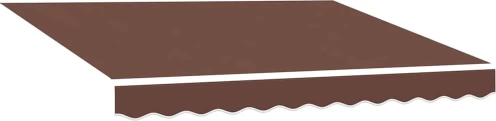 Náhradní plachta na markýzu hnědá 350 x 250 cm polyesterová 311976