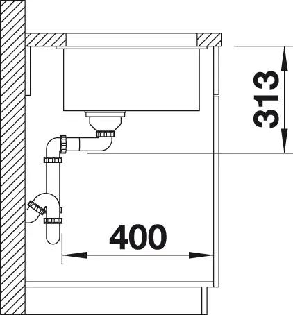 Granitový dřez Blanco SUBLINE 500 U InFino antracit 523432