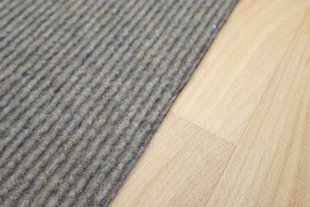 Vopi, Kusový koberec Quick step béžový čtverec, 120x120, béžová, chodba / předsíň