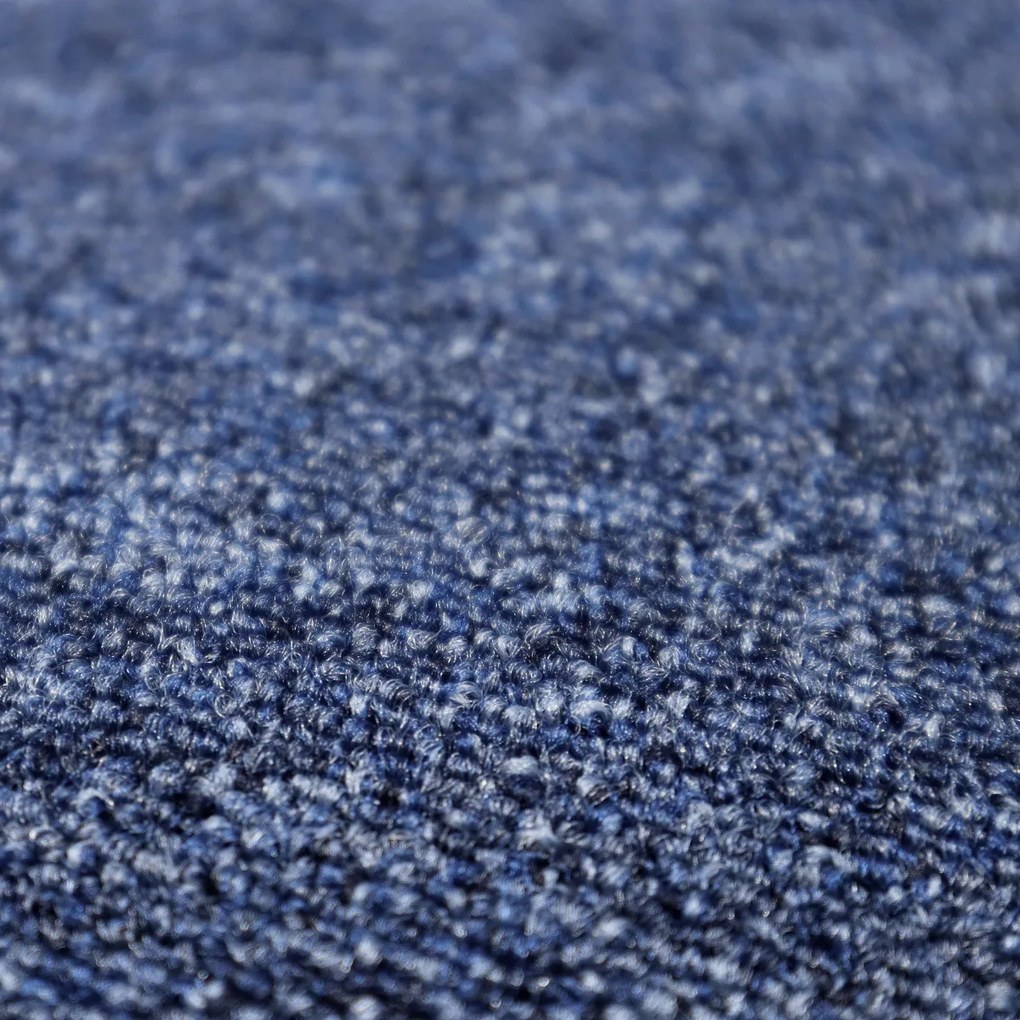 Condor Carpets, Metrážový koberec Classica 582, zátěžový, na míru, šíře 4m,5m, modrá, ab (mřížka), chodba / předsíň