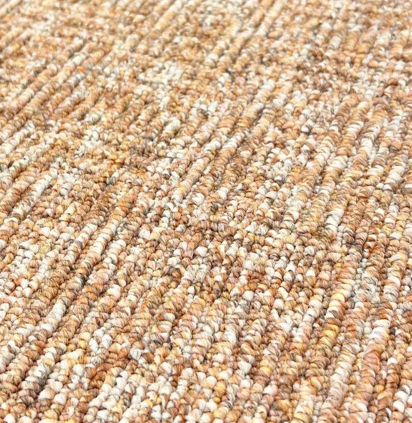 koberec LOFT 15 šíře 3m hnědo-béžový