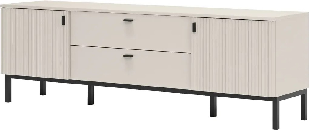 TV stolek Korfu 04 167 cm kašmírový/černý
