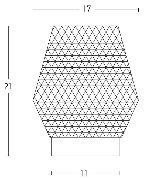 Zambelis 20251 stolní lampa mosaz, 1xE27, 21cm