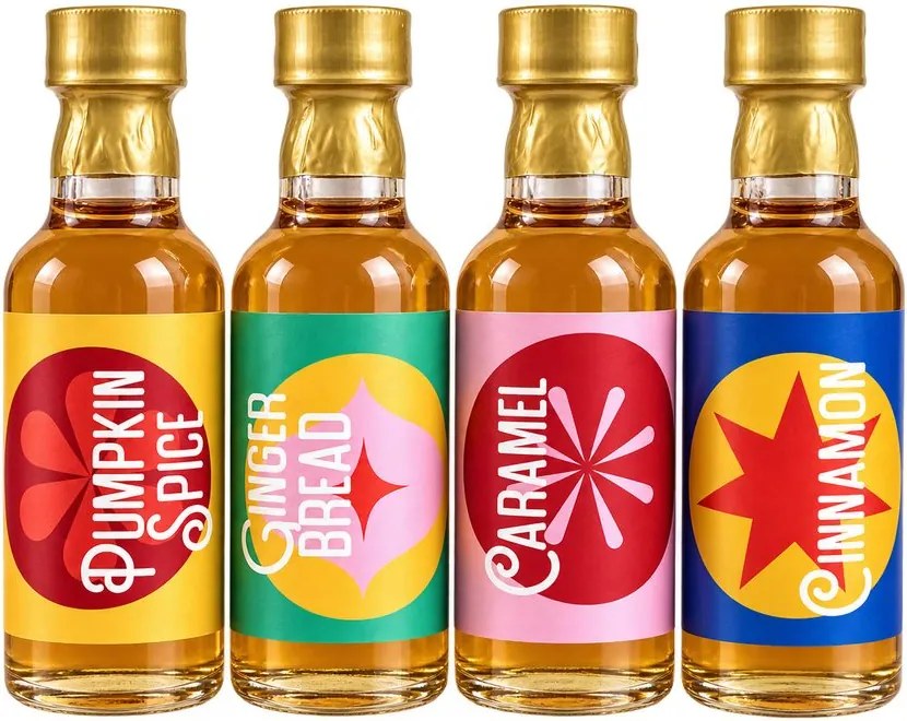 SANTA'S SYRUP SLEIGH Sada sirupů 45 ml 4 ks