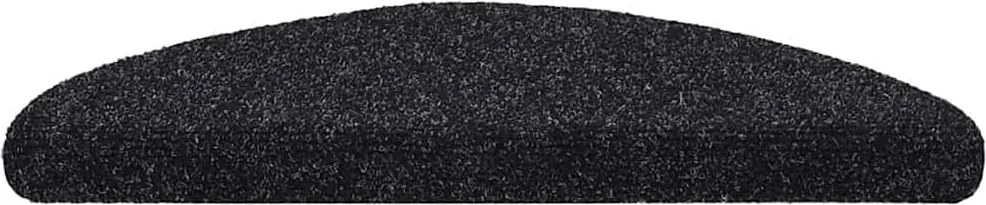 Schodové rohože samolepicí 20 ks 56 x 17 x 3 cm černé, půlkulaté 3365669