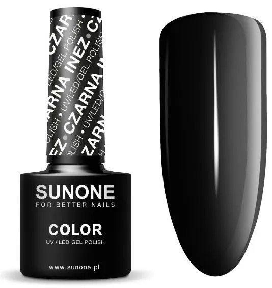 Sunone Gel lak na nehty 5ml Black Inez