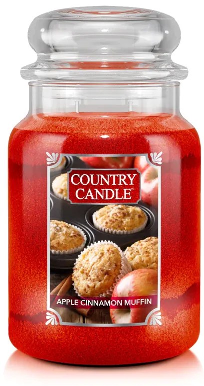Country Candle Vonná Svíčka Apple Cinnamon Muffin, 652 g