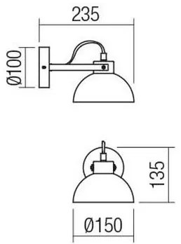 Redo 04-510 - Dětské nástěnné svítidlo EOLO 1xE27/42W/230V