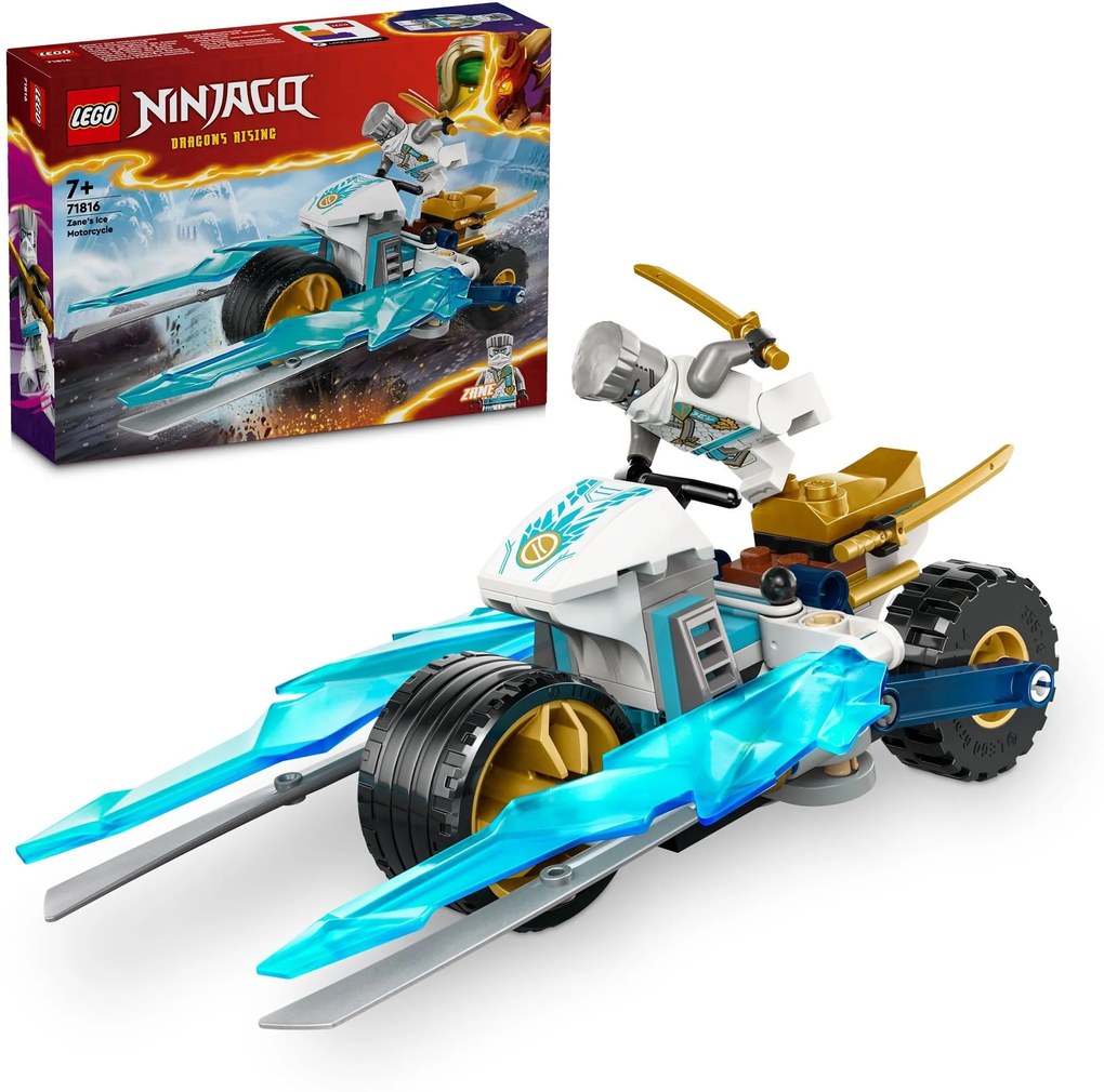 Lego stavebnice lego ninjago 71816 zaneova ledová motorka