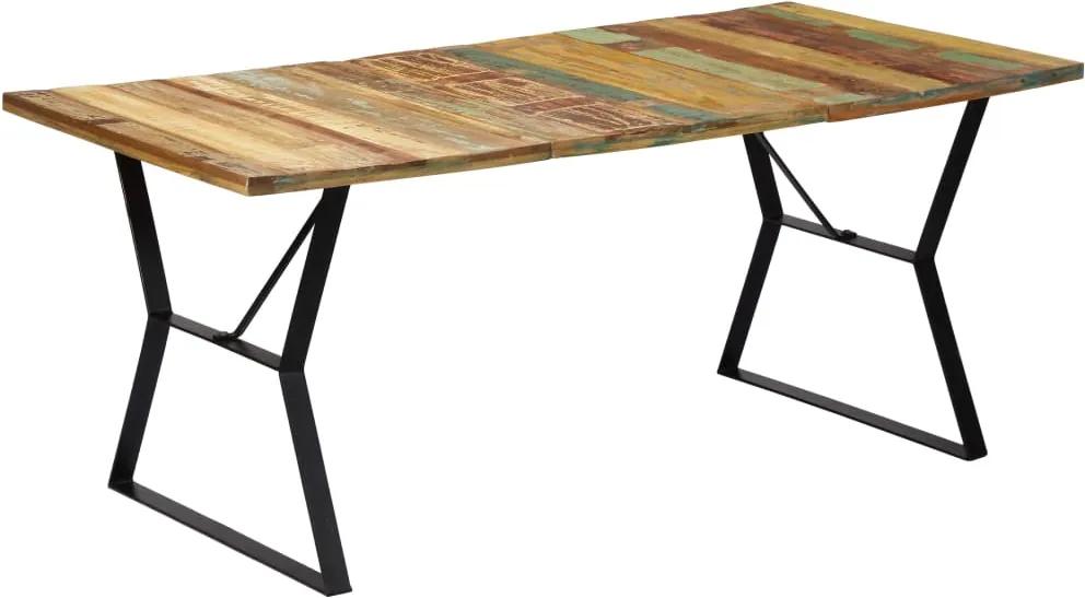 Jídelní stůl - masivní recyklované dřevo | 180x90x76 cm