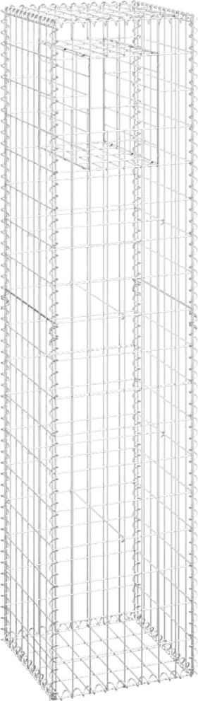 Gabionové sloupky 2 ks 40 x 40 x 180 cm železo 151265