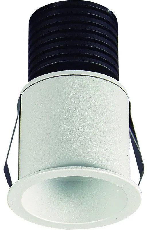 Mantra Guincho, bílá zápustná bodovka 5W LED 2700K, prům. 5,5cm, IP54