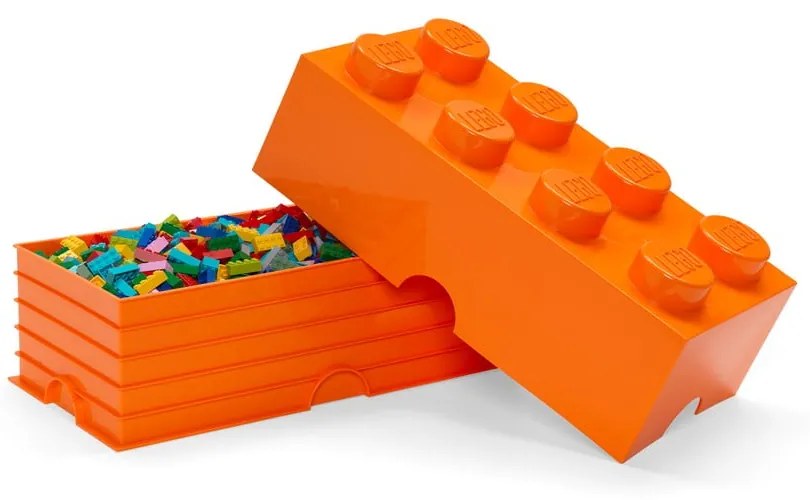 Oranžový úložný box LEGO® Biano.cz
