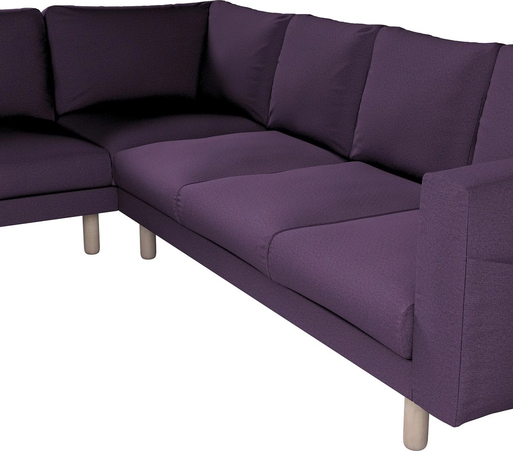 Potah na pohovku IKEA Norsborg rohová 5-místná barva fialová látka pletený vzor