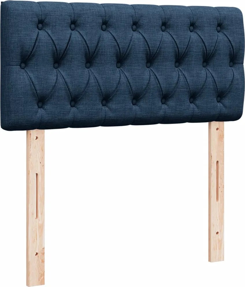 Box spring postel s matrací modrá 80x200 cm textil 3285728