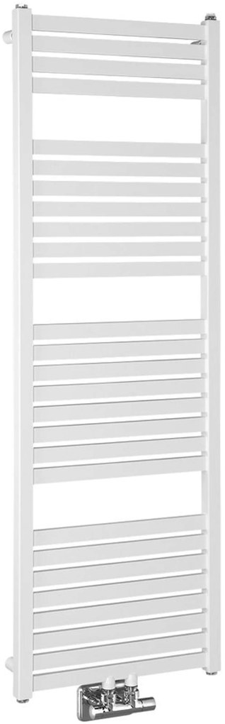 Aqualine - Topné těleso Tondi 45x133 cm, středové připojení, bílá DT470T