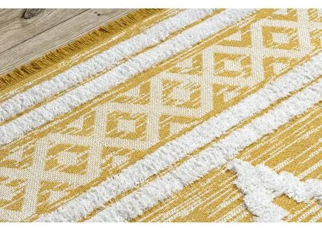 koberec ECO SISAL BOHO MOROC Diamanty 22297 střapce dvě úrovně rou velikost 136x190 cm | krásné koberce cz