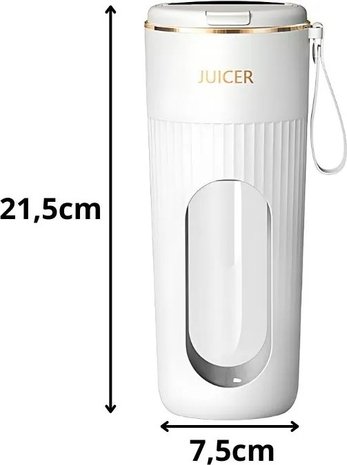 Verk Group Blender na smoothie koktejly džusy přenosný USB bezdrátový praktický