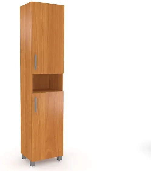 Praktická vysoká skříňka do koupelny Dub RJK světlý