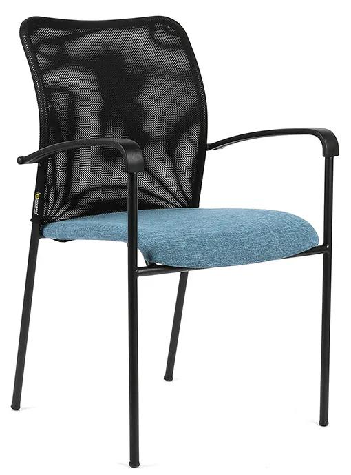 Office Pro Jednací židle TRITON BLACK SL Barva sedáku: F83 modrá, Barva opěráku: MESH černá