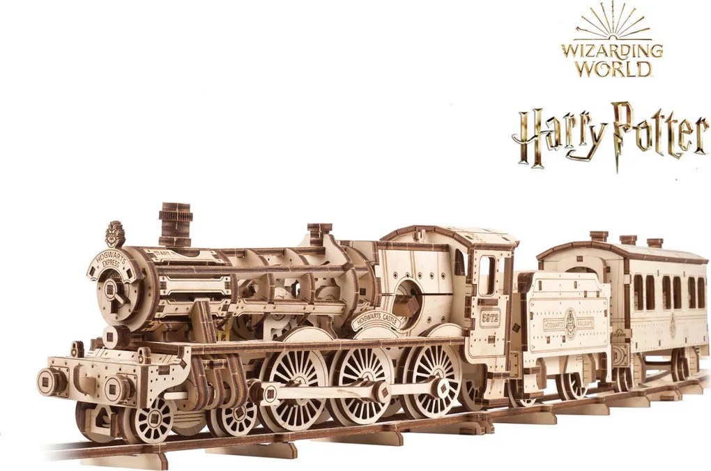 Puzzle Ugears 3D dřevěné mechanické Harry Potter Bradavický expres [6950343]