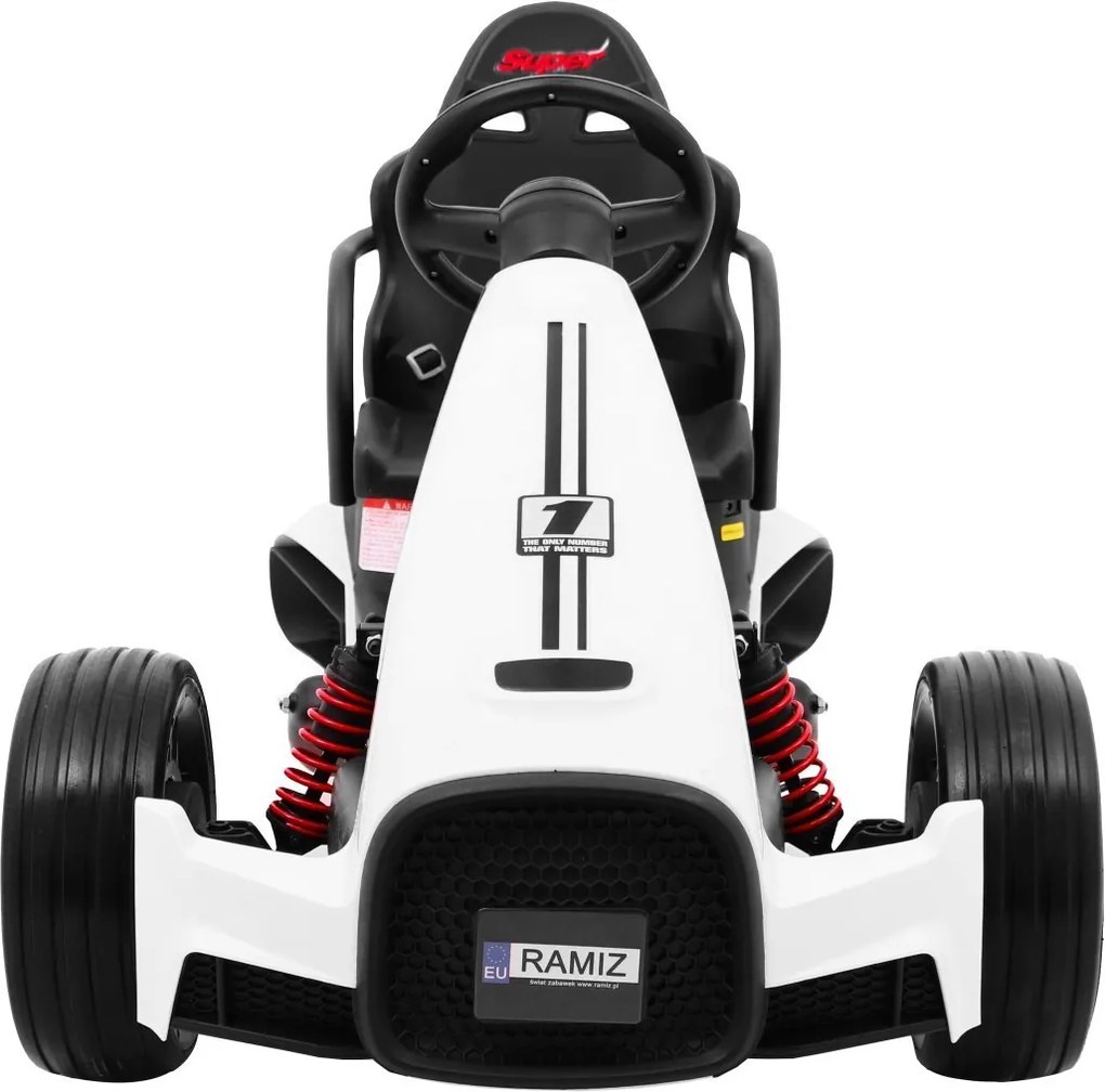 Dětská elektrická motokára Bolid XR-1 - bílá