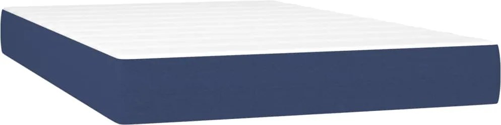 Box spring postel s matrací a LED modrá 120x190 cm textil 3270031