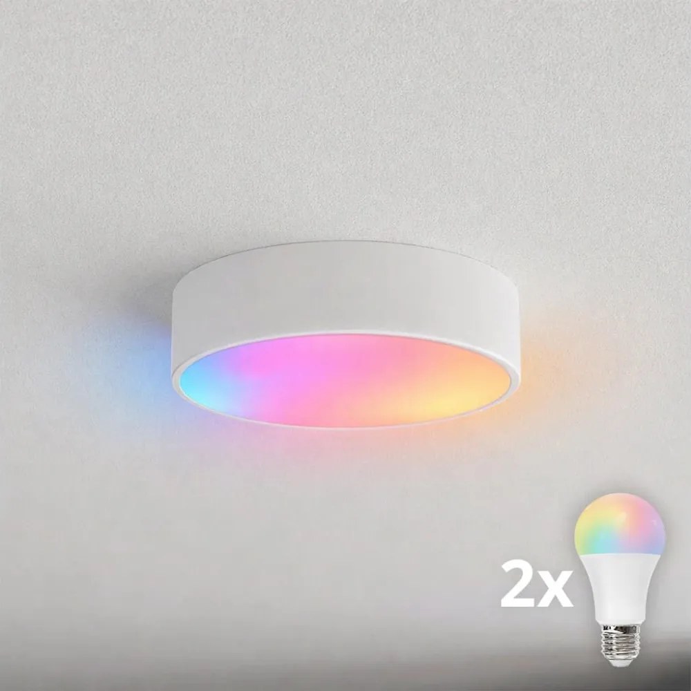 Brilagi - LED RGBW Stmívatelné stropní svítidlo CLARE 2xE27/9W/230V Wi-Fi bílá