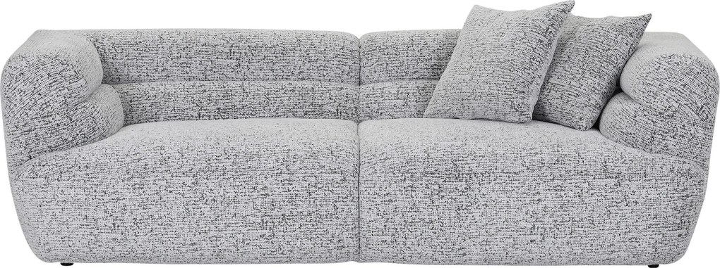 XXXLutz POHOVKA BIG SOFA, textil, černá, bílá Carryhome - Pohovky - 001877078701