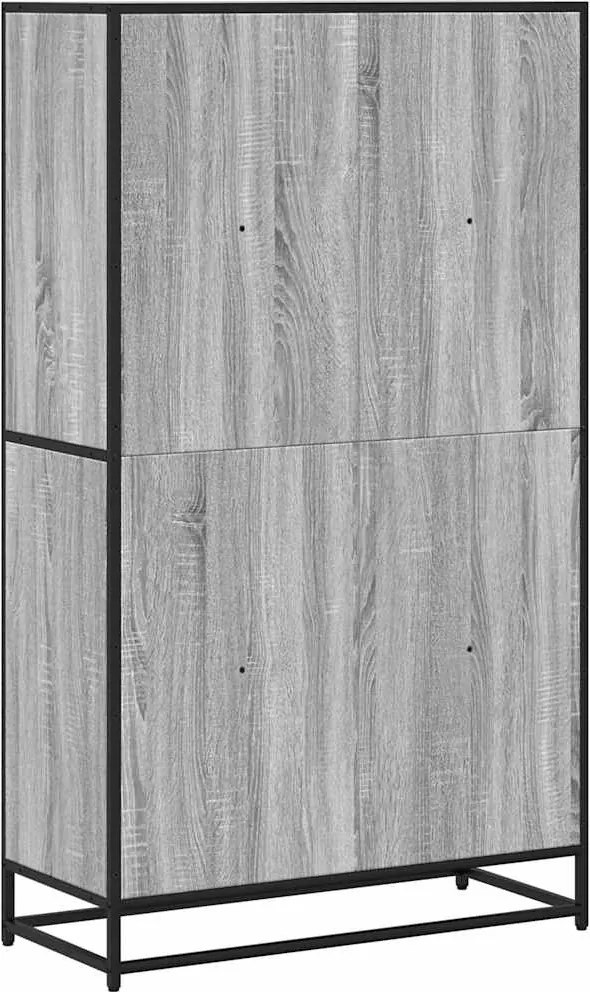 Knihovna šedá sonoma 80,5 x 35 x 139 cm kompozitní dřevo 3300848