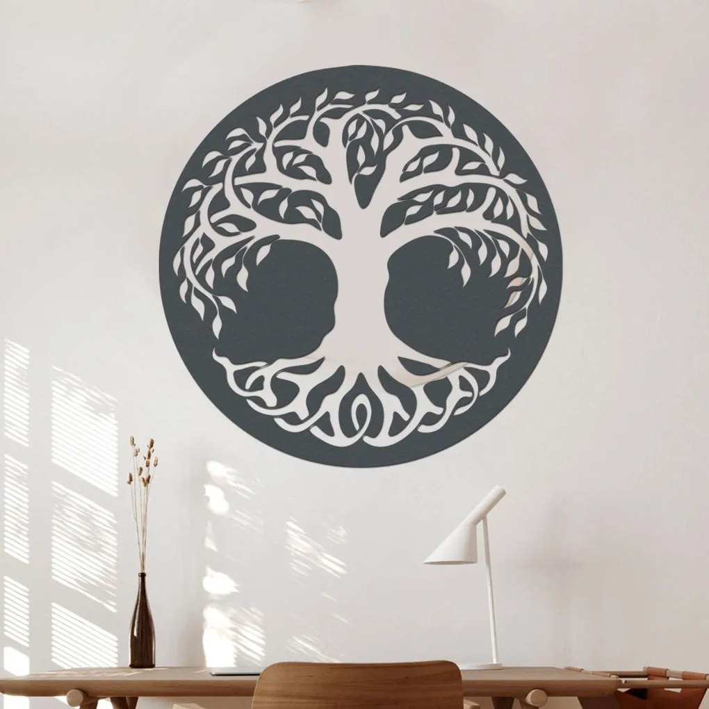 dřevo života Dřevěná samolepka stromu MURIEL Zvolte barvu dekoru: Černá, Zvolte rozměr Ø (cm): 40