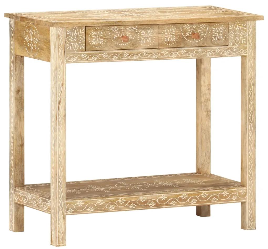 Konzolový stolek 80 x 35 x 74 cm masivní mangovníkové dřevo - Default Title