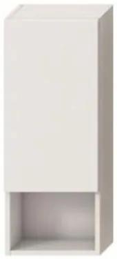 JIKA Lyra - Střední skříňka mělká, 320mm x 132mm x 800mm - skříňka, levá, korpus bílý, dveře bílý lak H4531710383001