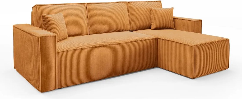 Pohodlná univerzální rohová sedací souprava s funkcí spaní Basic L 240 cm