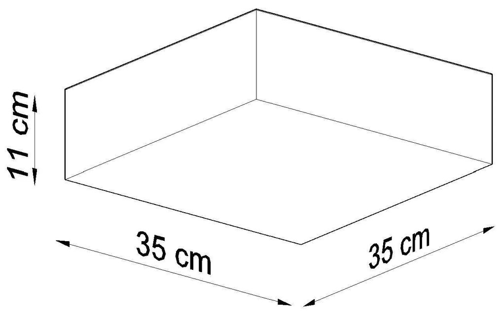 Stropní svítidlo HORUS 35 šedé