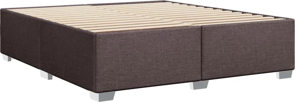 Rám postele bez matrace tmavě hnědý 180 x 200 cm textil 3284495