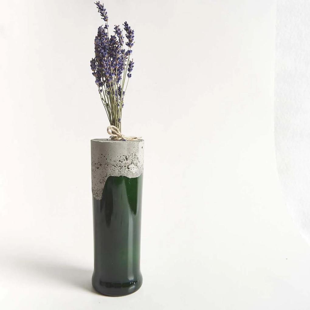 PRASKLO Umělecká váza Melt In Narroe 23 × 8 × 8 cm, hrdlo: 1,8 cm | BIANO