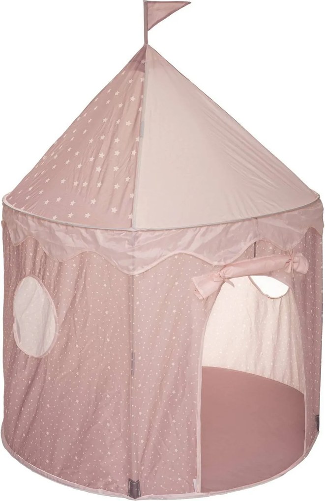 Dětský stan, O 100 cm, polyester, růžová barva